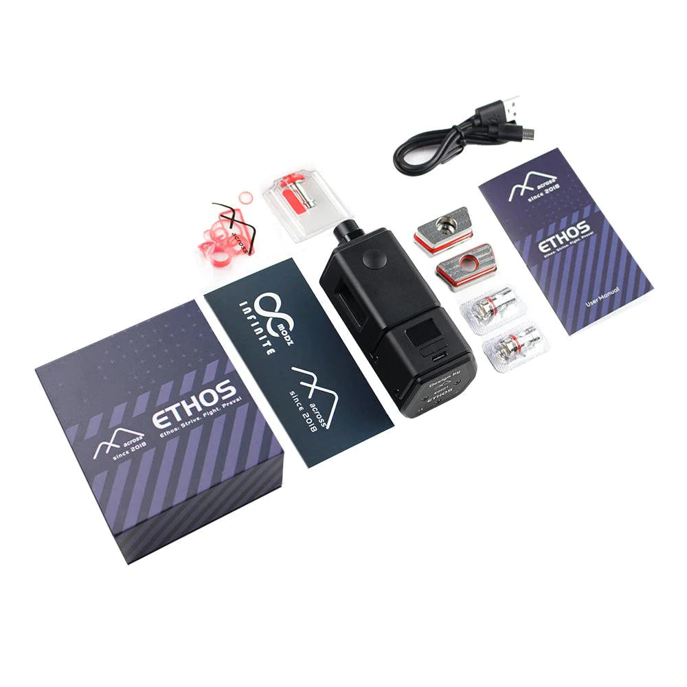 Across vape Ethos Dual Battery Boro AIO Kit | Straight Fire Vaporium