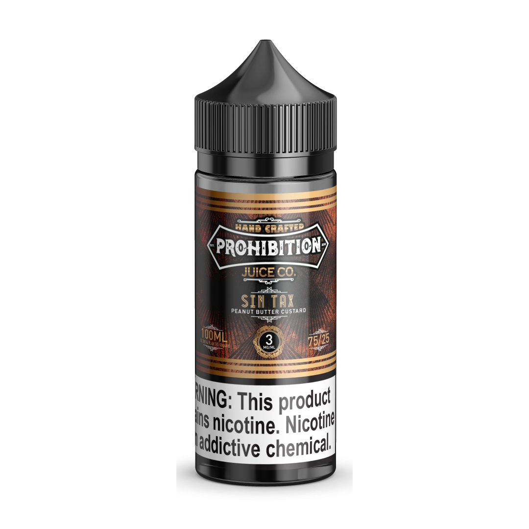 PROHIBITION JUICE CO SIN TAX Straight Fire Vaporium